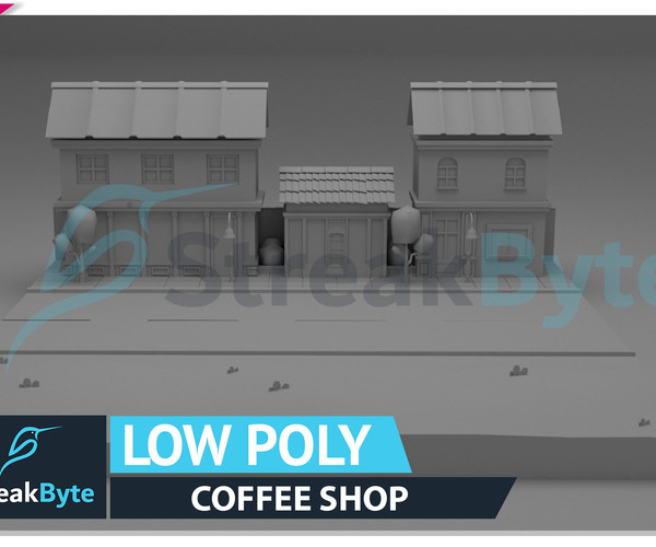 ArtStation - Low Poly Coffee Shop | Resources