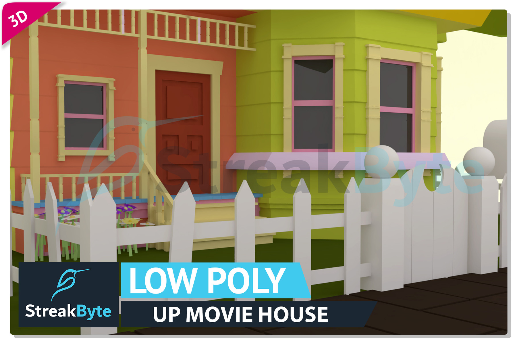 ArtStation - Low Poly Up Movie House | Resources