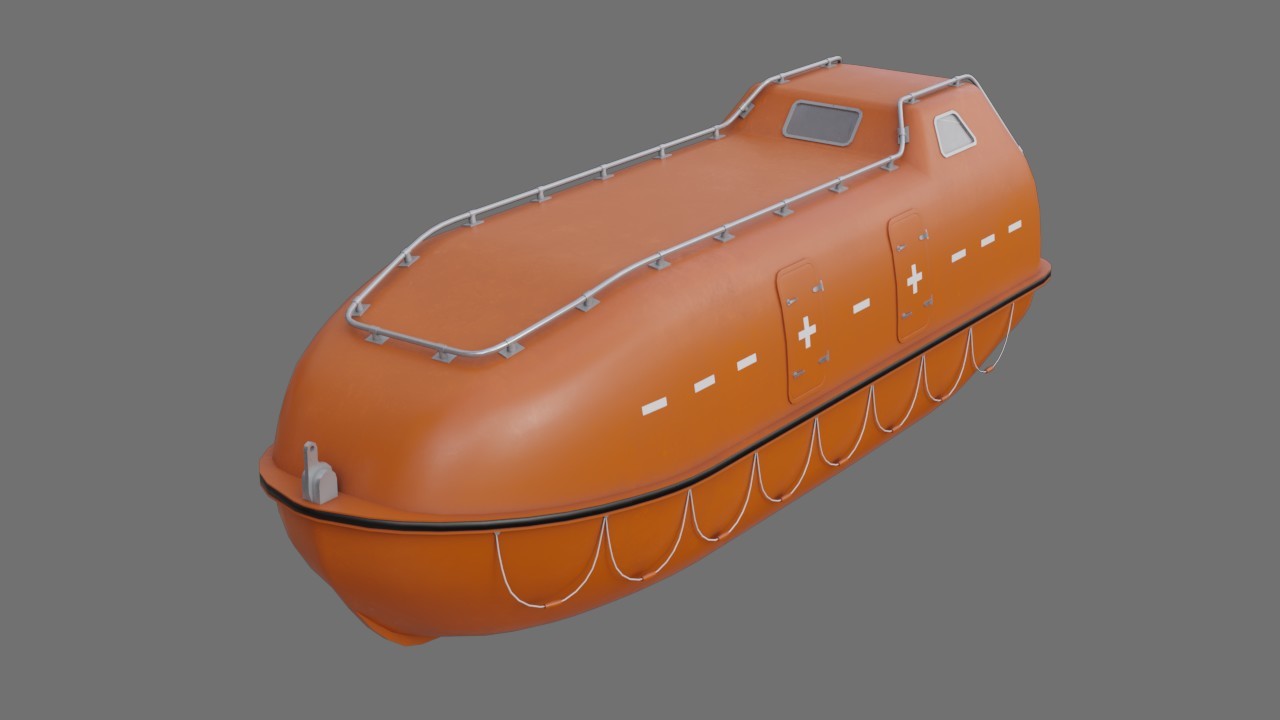 ArtStation - Lifeboat 1A | Game Assets