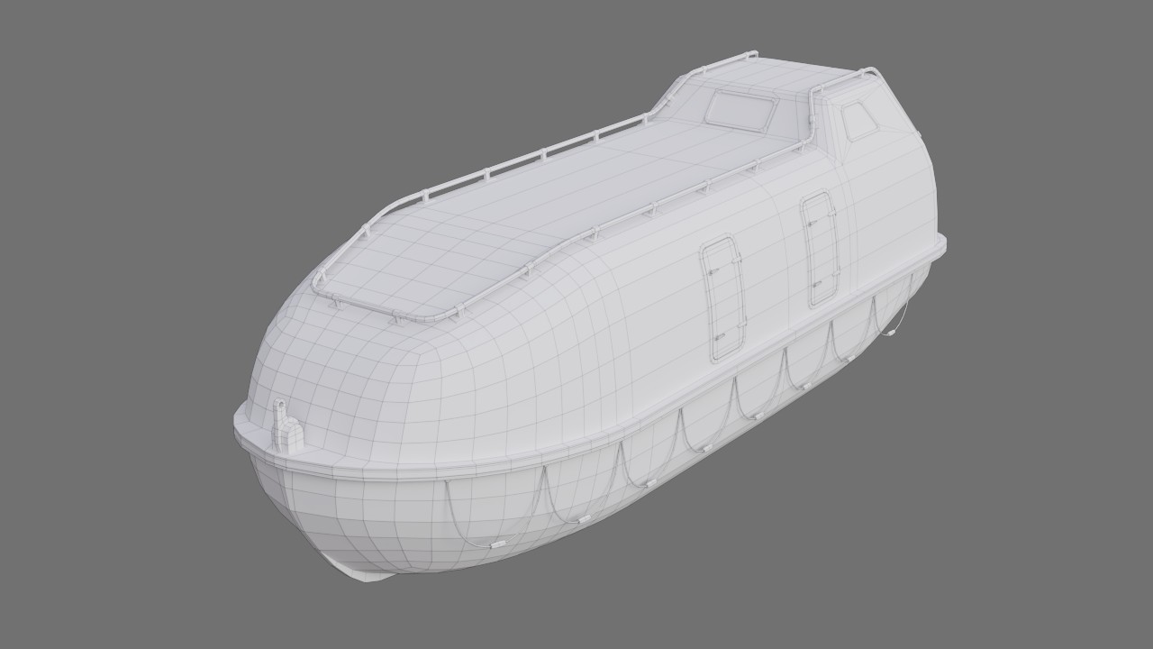 ArtStation - Lifeboat 1A | Game Assets