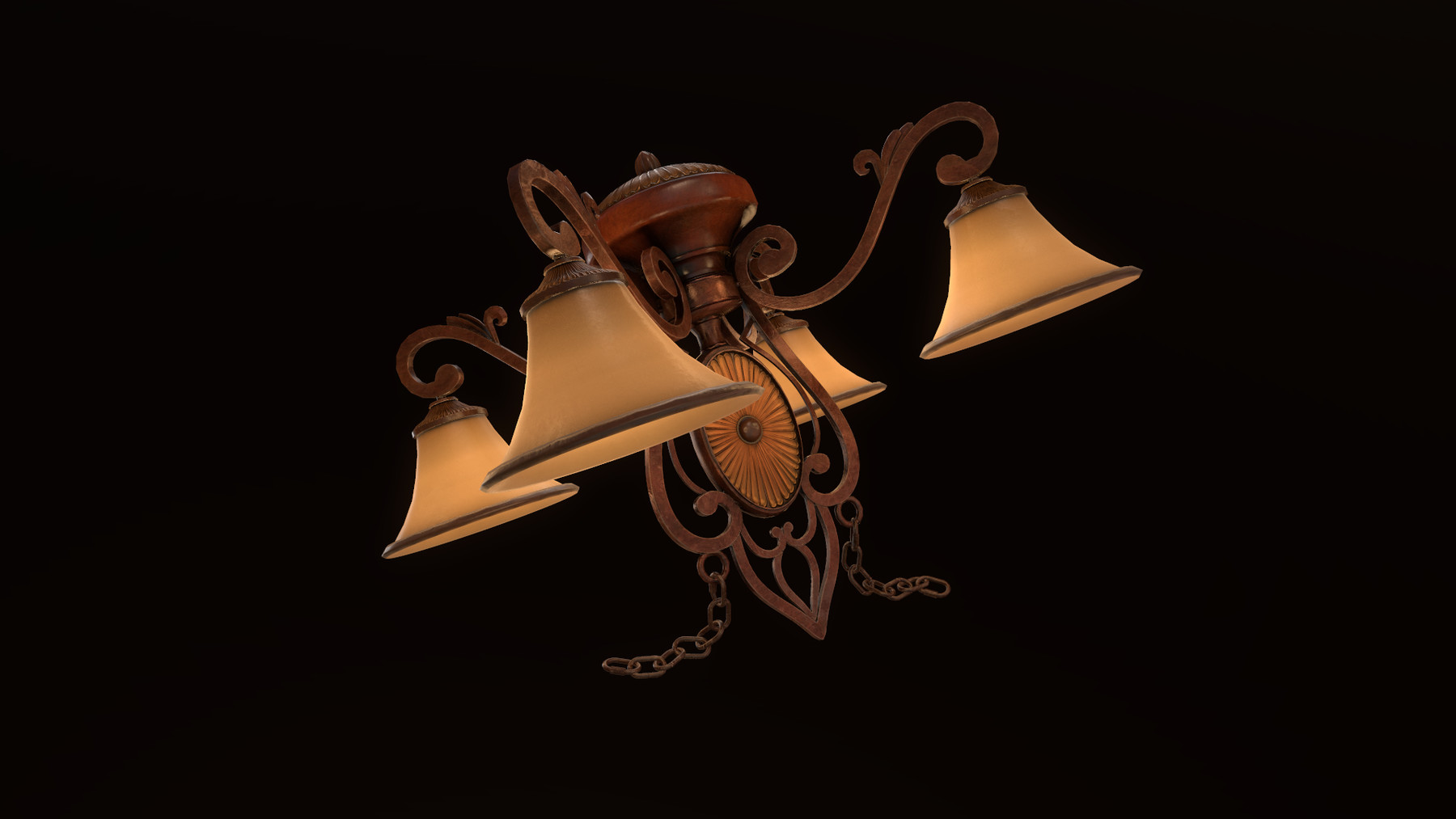 ArtStation - Ceiling Lamp - PBR Model | Game Assets