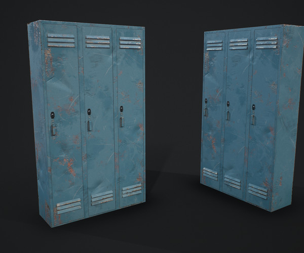 ArtStation - Lockers Rusty - Pack | Game Assets