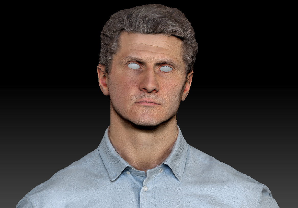 ArtStation - Animated middle aged Man in blue shirt and jeans 89 | Game ...