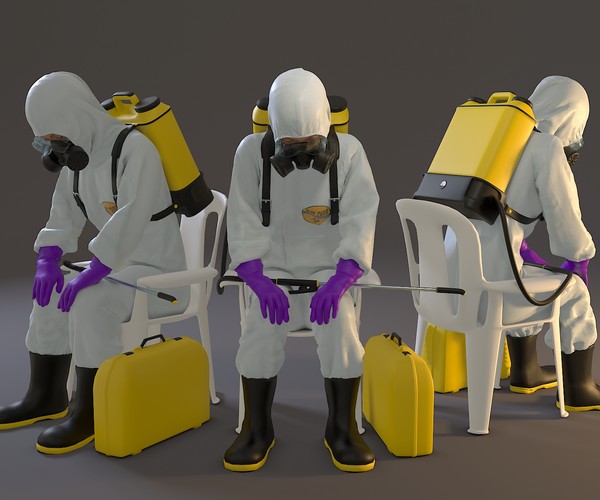 ArtStation - Biohazard Suit Female ACC 2130 010 | Resources