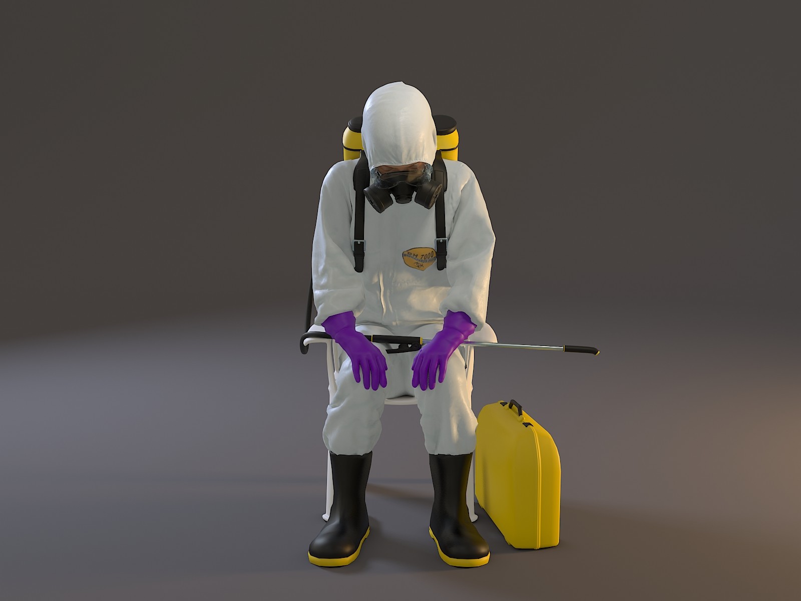 ArtStation - Biohazard Suit Female ACC 2130 010 | Resources