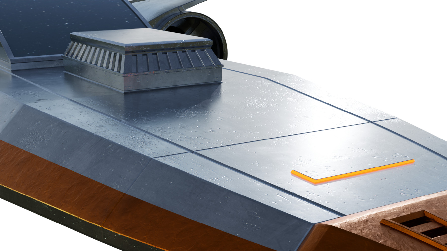 ArtStation - 3D Sci-Fi Spaceship - Textured | Game Assets