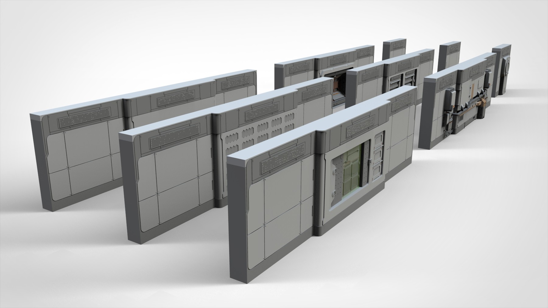 ArtStation - sci-fi Architecture kitbash 15 | Resources