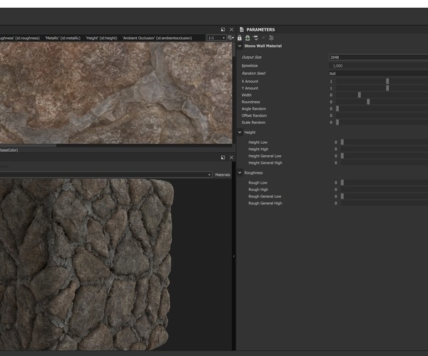 ArtStation - Procedural Stone Wall Material | Resources