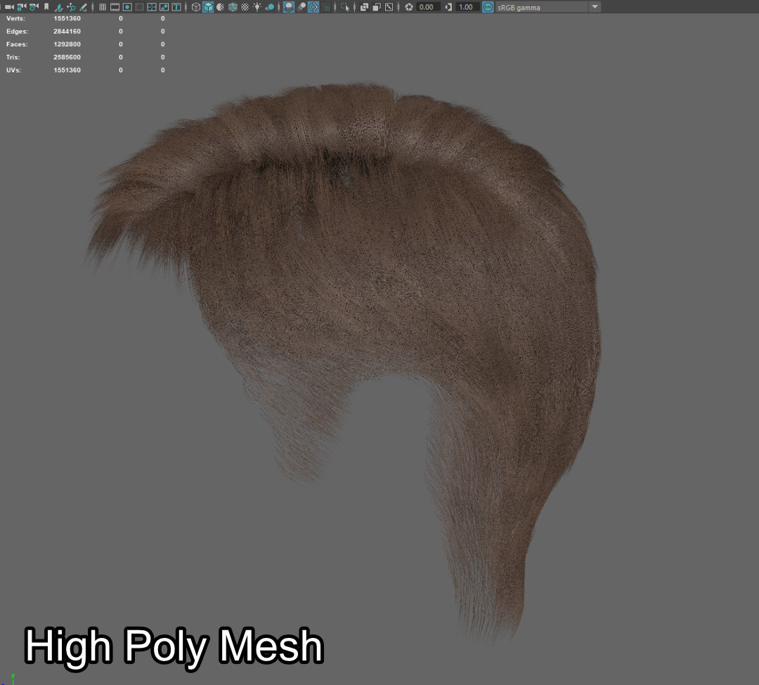 ArtStation - Realistic Male 3D Hair Asset 3D model | Resources