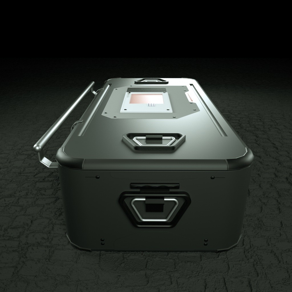 ArtStation - science fiction Bag container 3D model | Resources