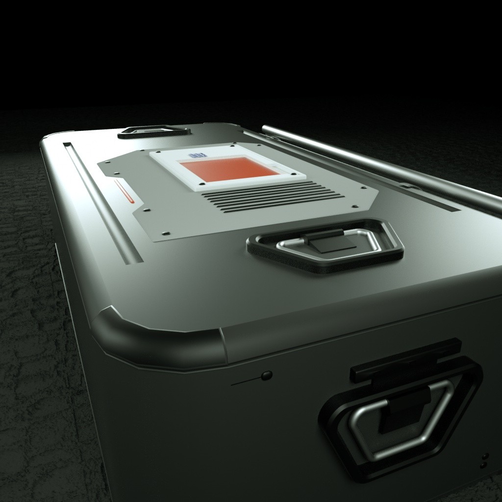 ArtStation - science fiction Bag container 3D model | Resources