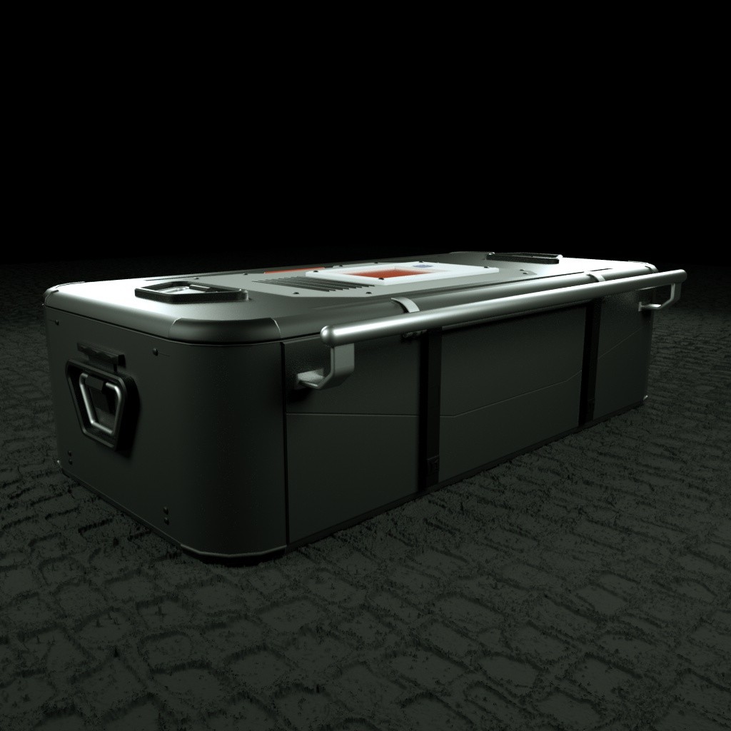 ArtStation - science fiction Bag container 3D model | Resources