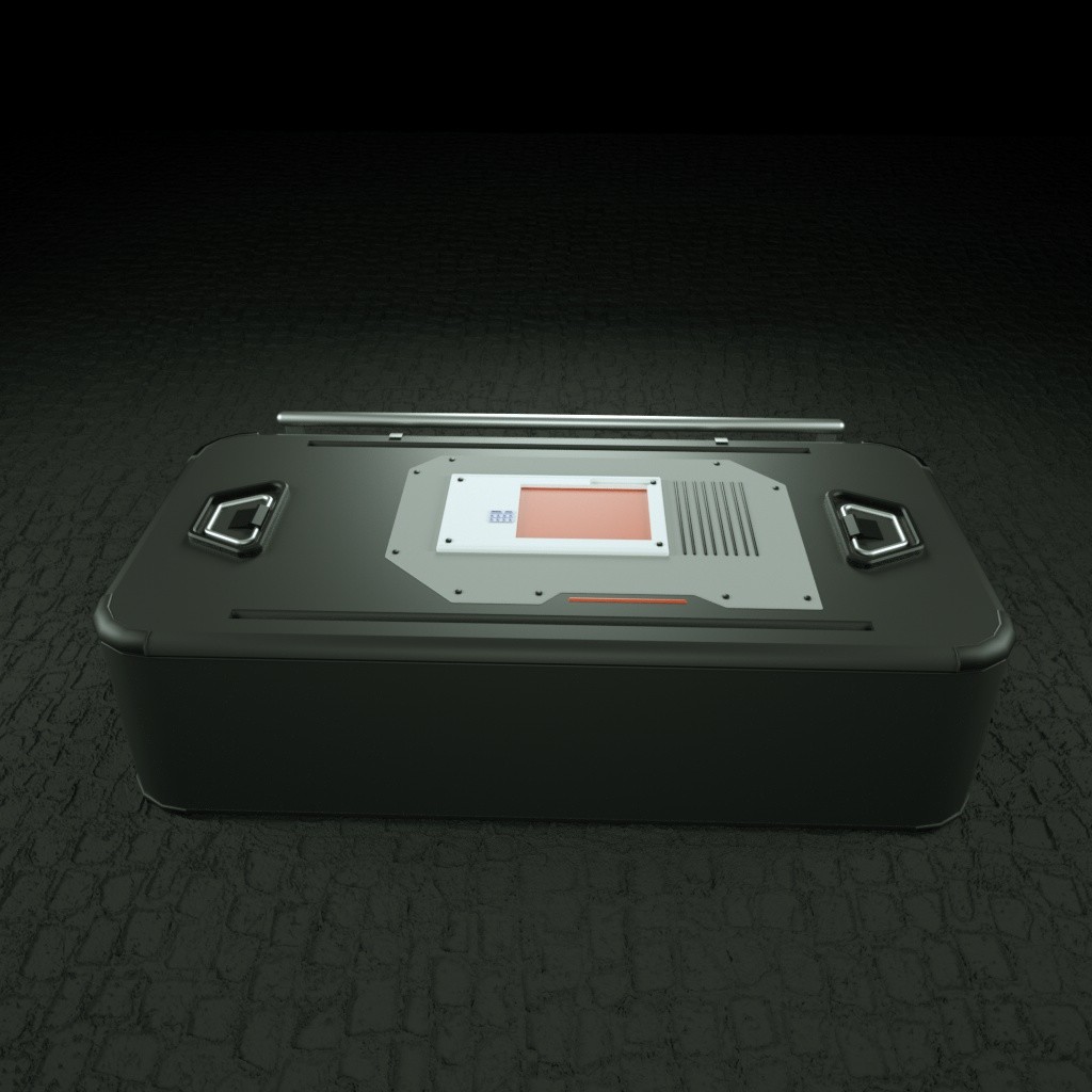 ArtStation - science fiction Bag container 3D model | Resources