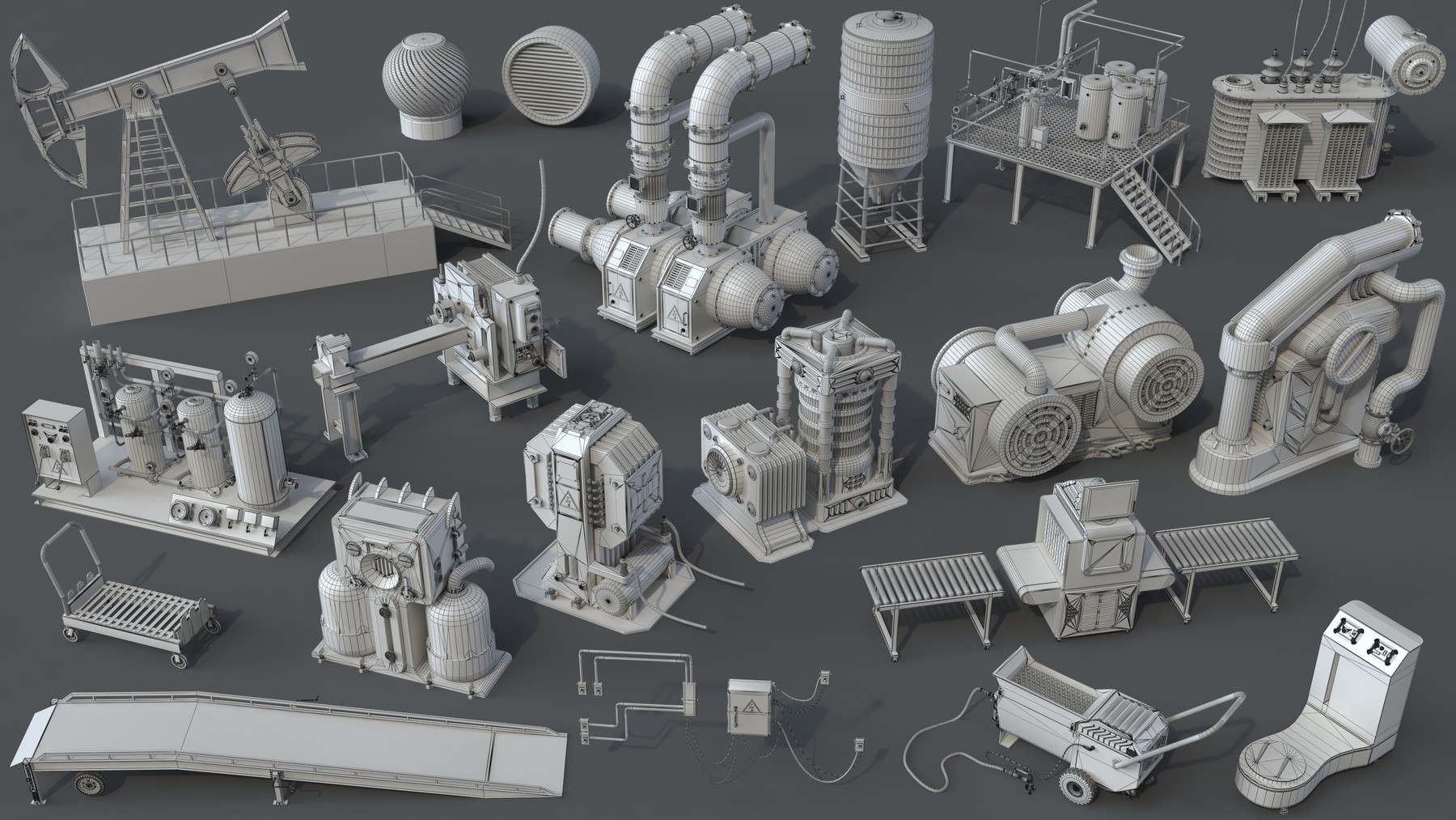 ArtStation - Factory Units 7 - 20 pieces | Game Assets
