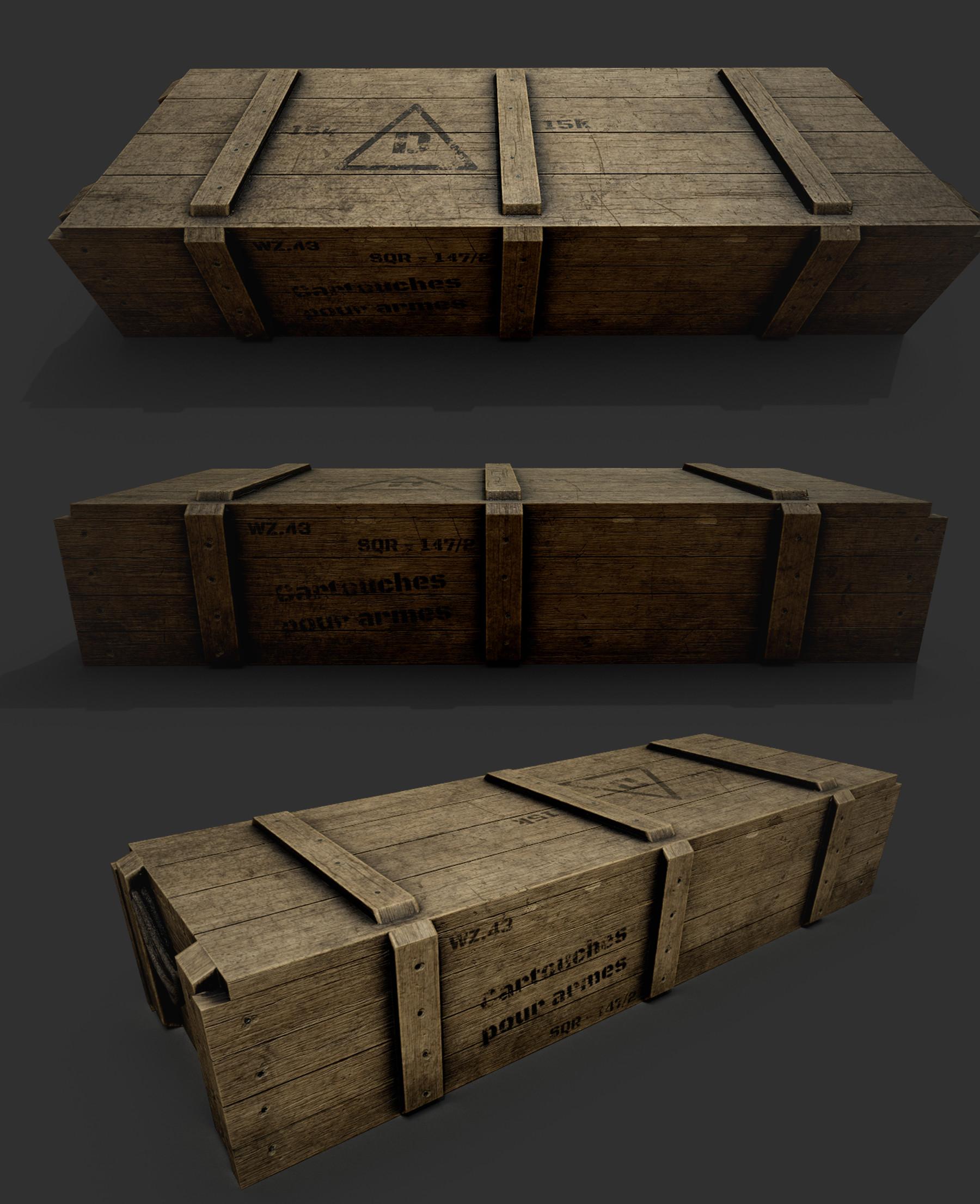 ArtStation - Military wood box | Resources