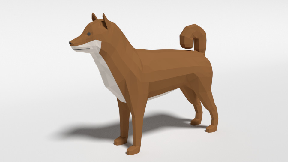 ArtStation - Low Poly Cartoon Shiba Inu Dog | Resources