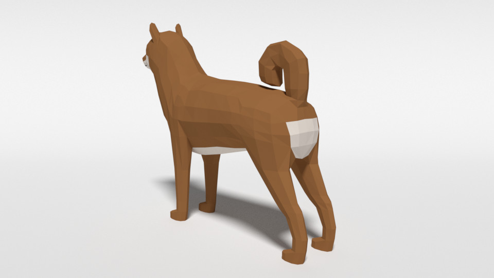 ArtStation - Low Poly Cartoon Shiba Inu Dog | Resources