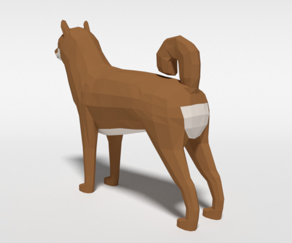 ArtStation - Low Poly Cartoon Shiba Inu Dog | Resources