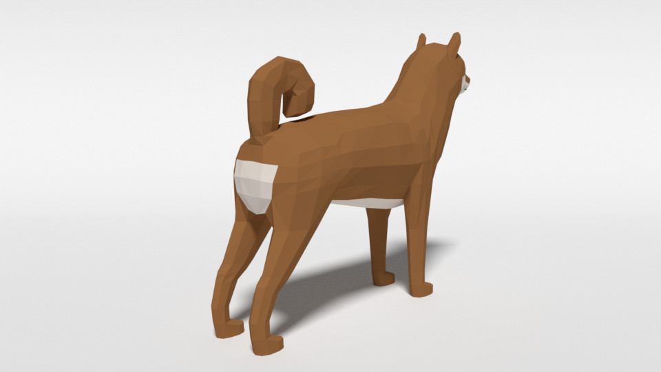 ArtStation - Low Poly Cartoon Shiba Inu Dog | Resources