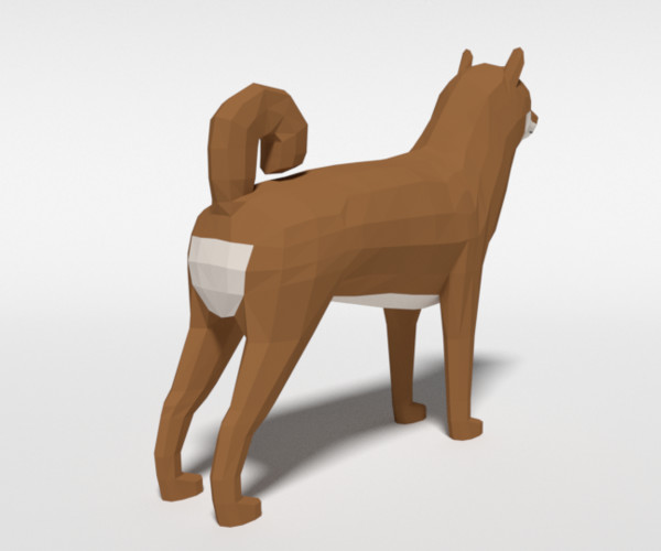 ArtStation - Low Poly Cartoon Shiba Inu Dog | Resources