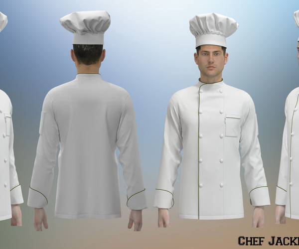 ArtStation - Chef Jacket, Marvelous designer, Clo3d | Resources