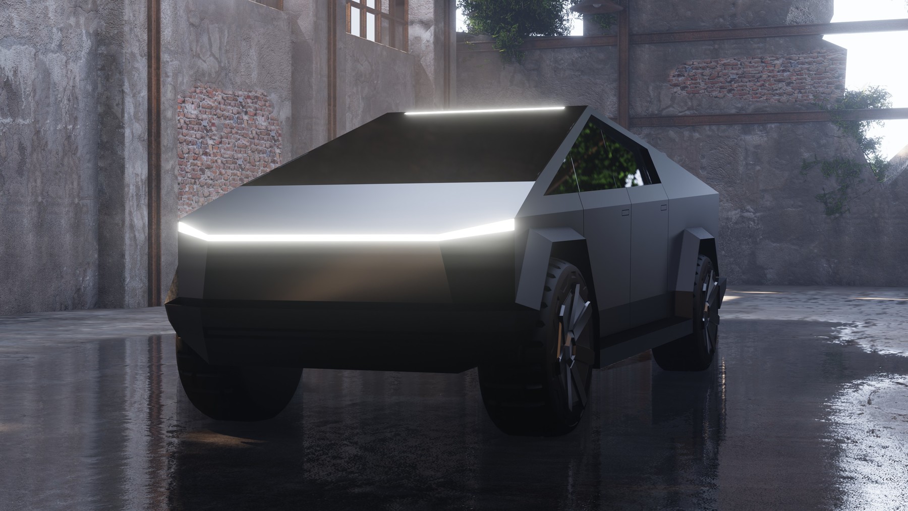 ArtStation - Free Cybertruck | Game Assets