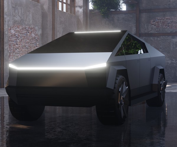 ArtStation - Free Cybertruck | Game Assets