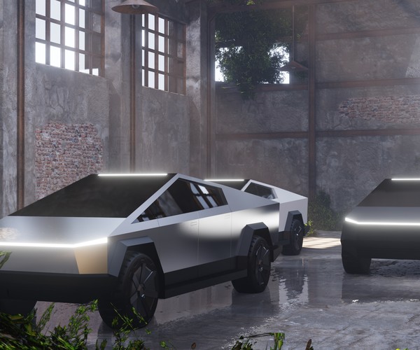 ArtStation - Free Cybertruck | Game Assets