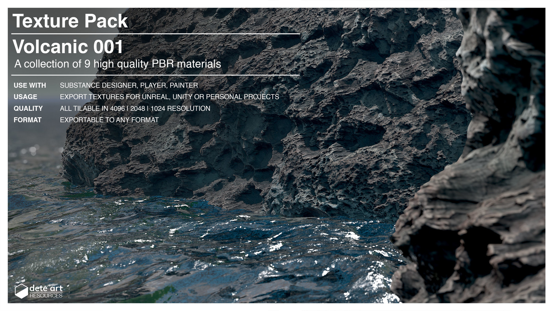 ArtStation - Texture Pack | Volcanic 001 | Game Assets