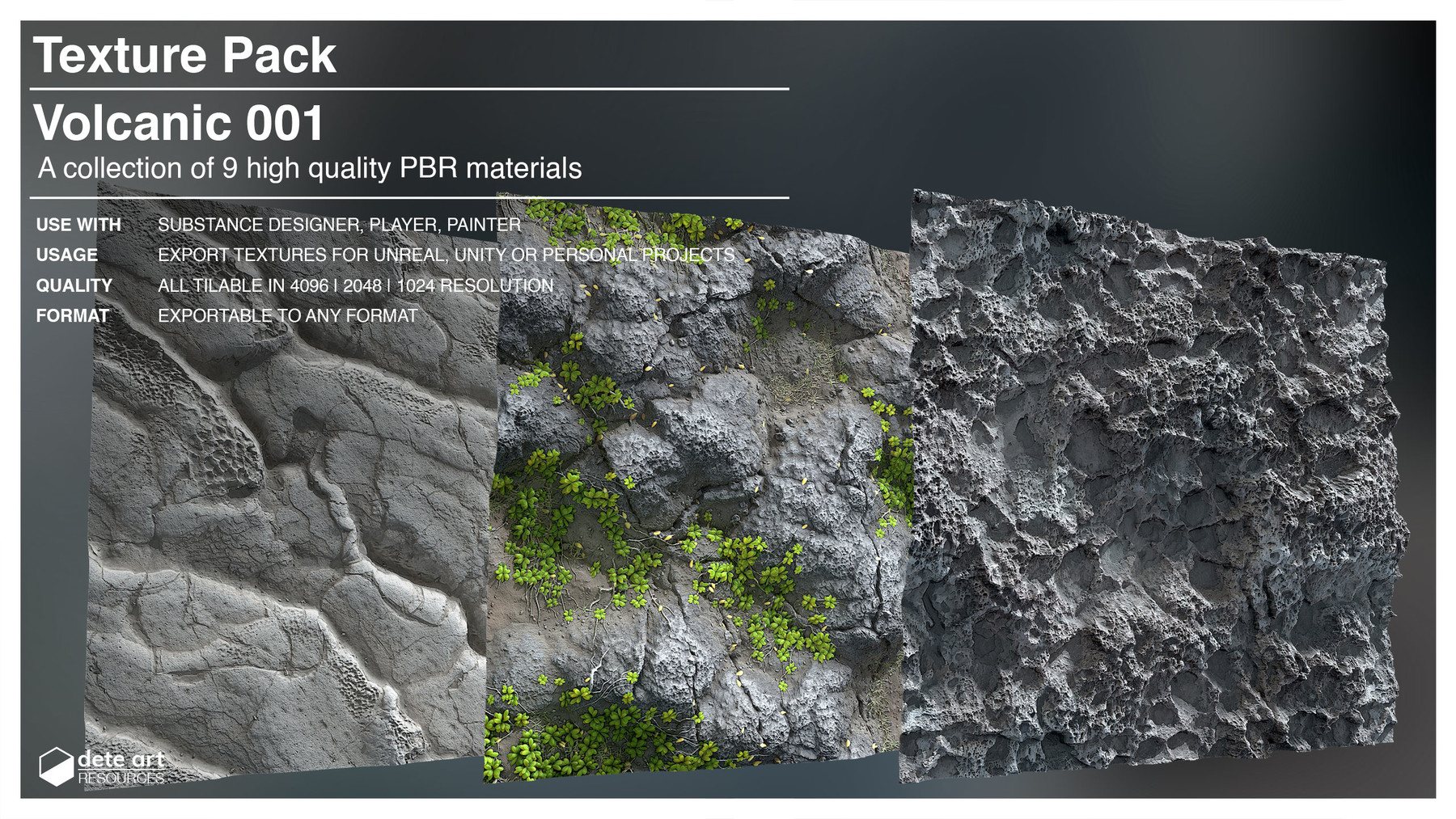 ArtStation - Texture Pack | Volcanic 001 | Game Assets