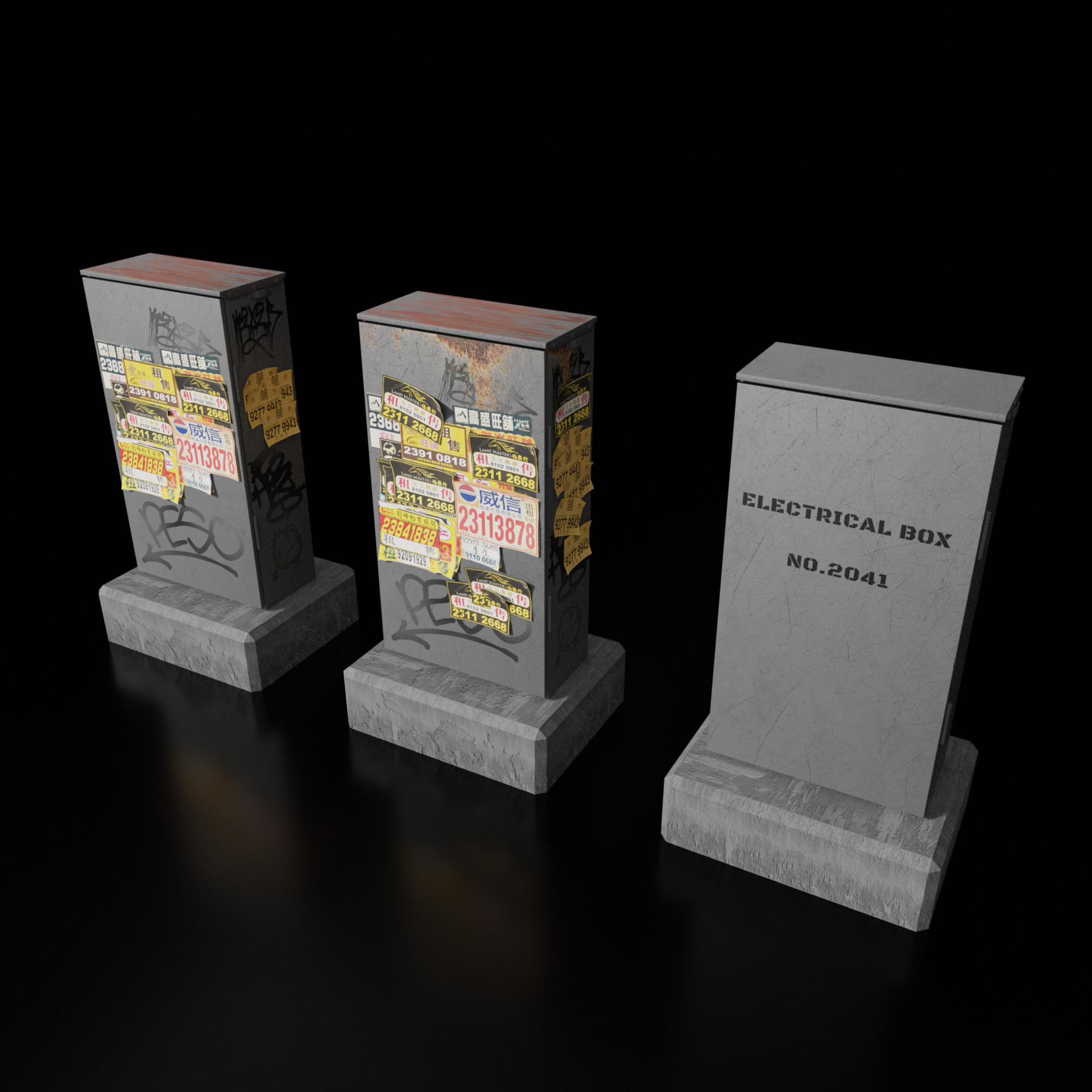 ArtStation - Hong Kong Street Props Pack | Game Assets