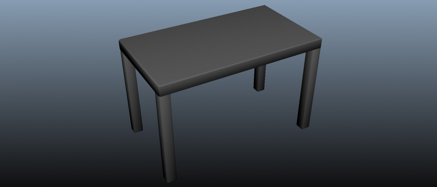ArtStation - Simple Table untextured | Resources