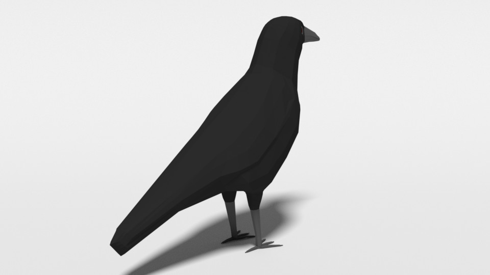 ArtStation - Low Poly Cartoon Crow | Resources