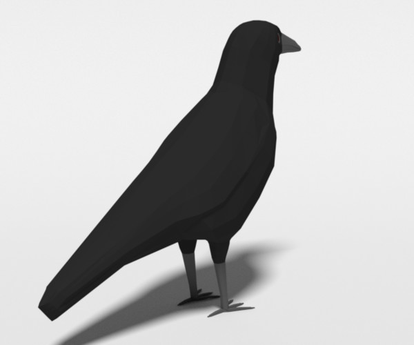 ArtStation - Low Poly Cartoon Crow | Resources