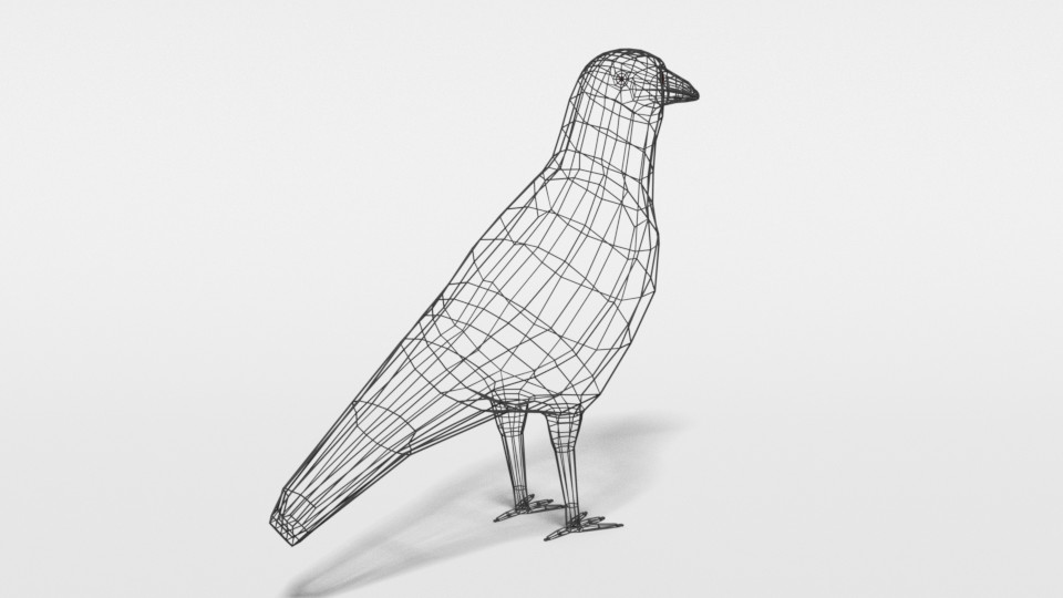 ArtStation - Low Poly Cartoon Crow | Resources