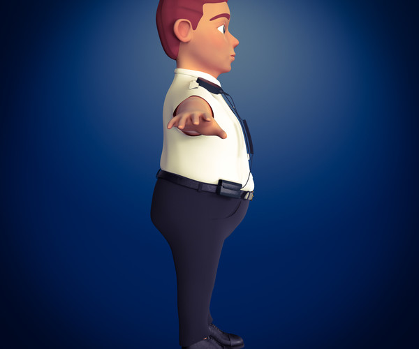 ArtStation - Mall Cop Character - Blender Cycles 2.79 + Eevee 2.8 ...