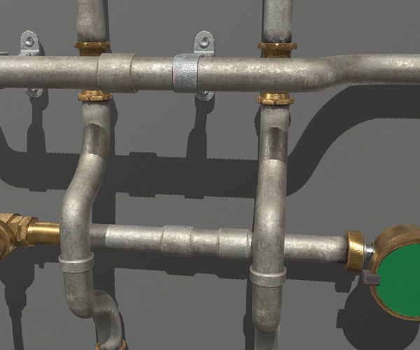 ArtStation - Metal Water Pipes | Game Assets