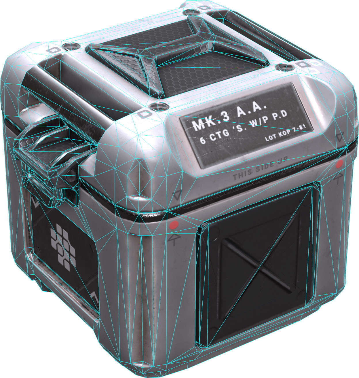 ArtStation - Sci Fi Crate with Cover PBR Game-ready Low-poly 3D model | Resources