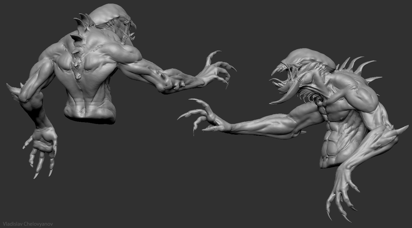ArtStation - Highpoly of Creepy Demon | Resources