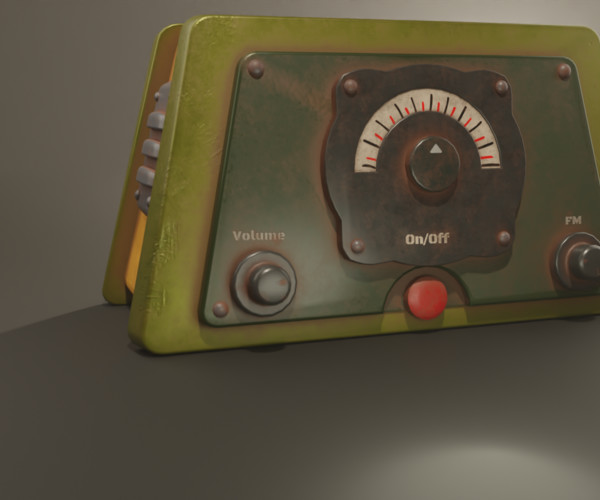 ArtStation - Rusty Radio Low-poly | Game Assets