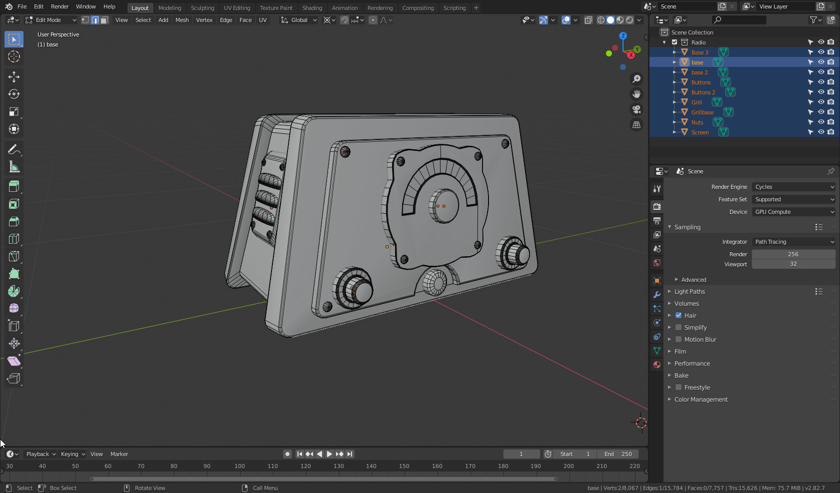 ArtStation - Rusty Radio Low-poly | Game Assets