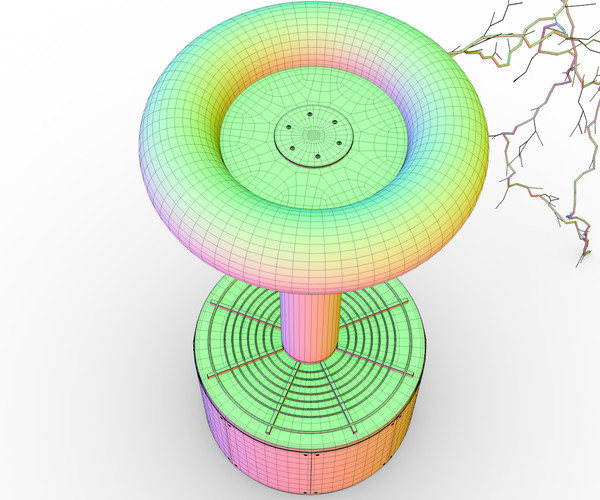ArtStation - Tesla Coil 3D Model | Game Assets