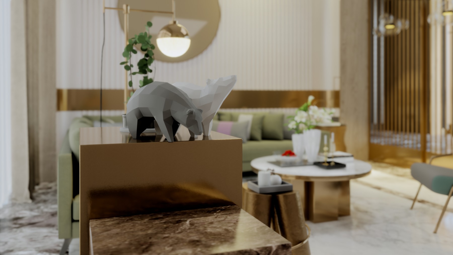 ArtStation - | Free Download | Sofa Area | Enscape 2.7.1 & Sketchup 2020 | Resources