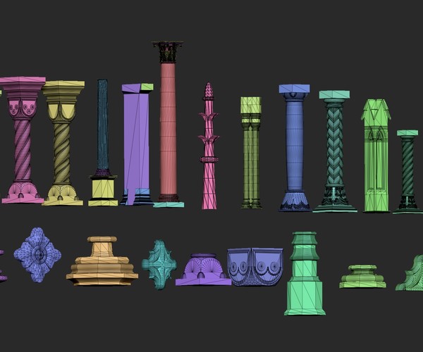 ArtStation - Collection Pillar pack | Resources