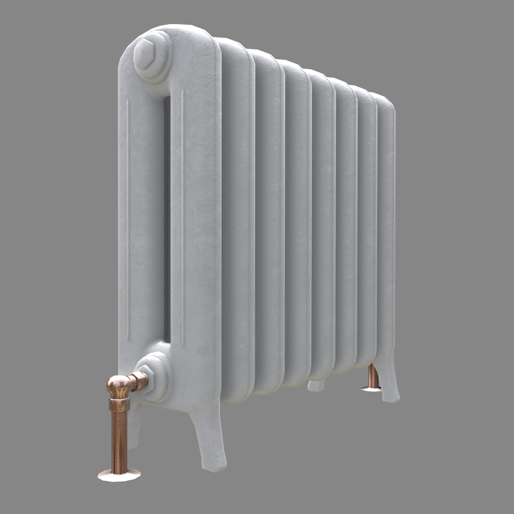 ArtStation - Vintage Painted Radiator | Game Assets