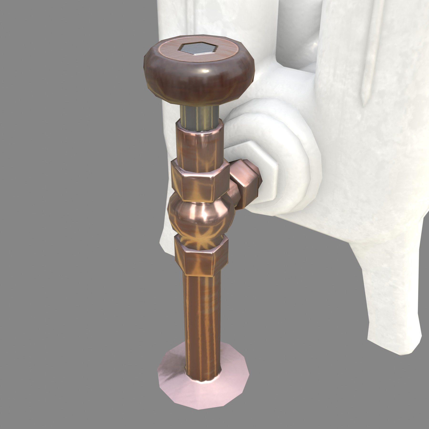 ArtStation - Vintage Painted Radiator | Game Assets