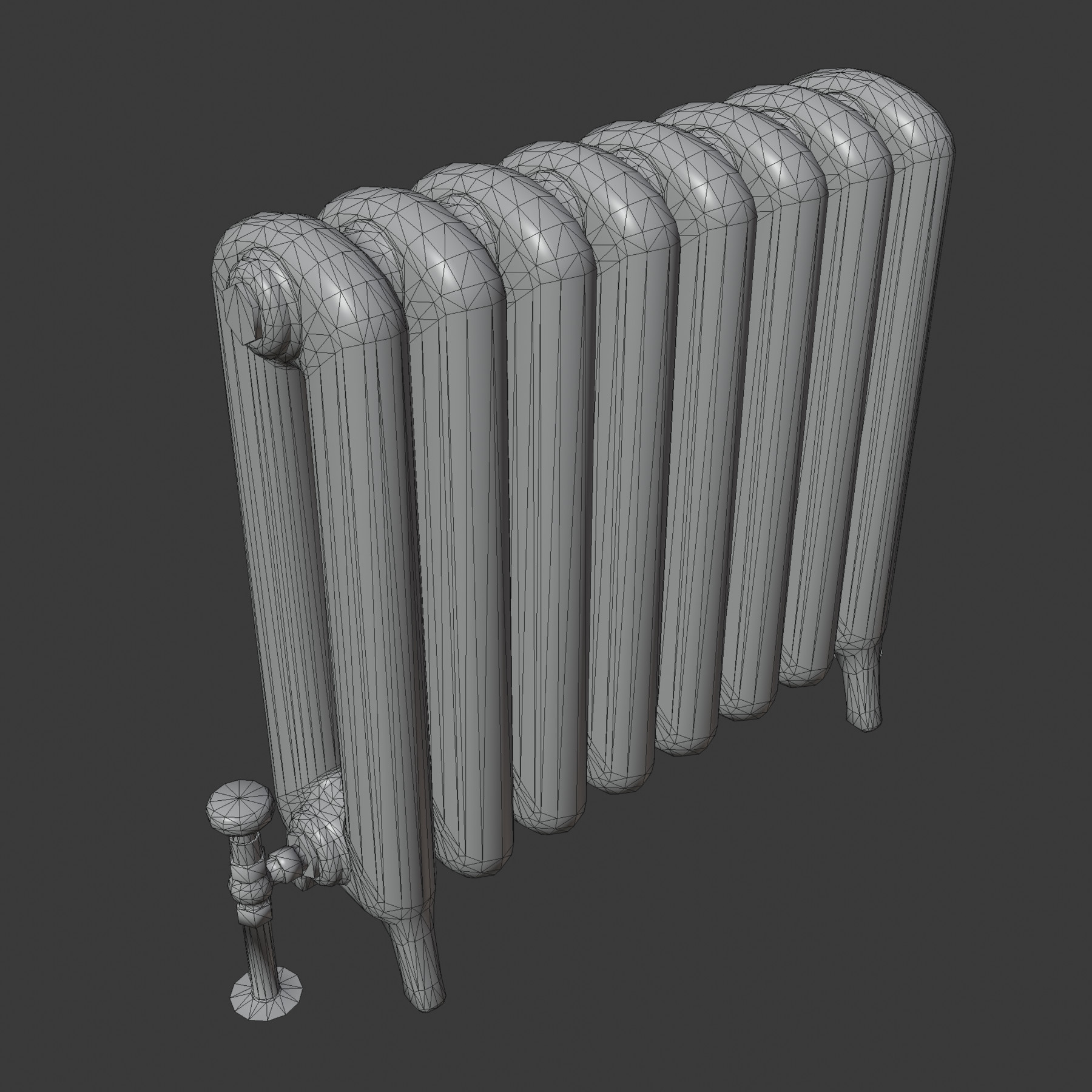 ArtStation - Vintage Painted Radiator | Game Assets