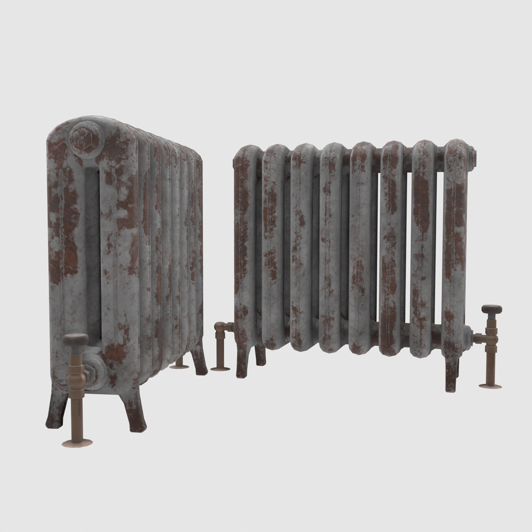 ArtStation - Vintage Rusty Radiator | Game Assets