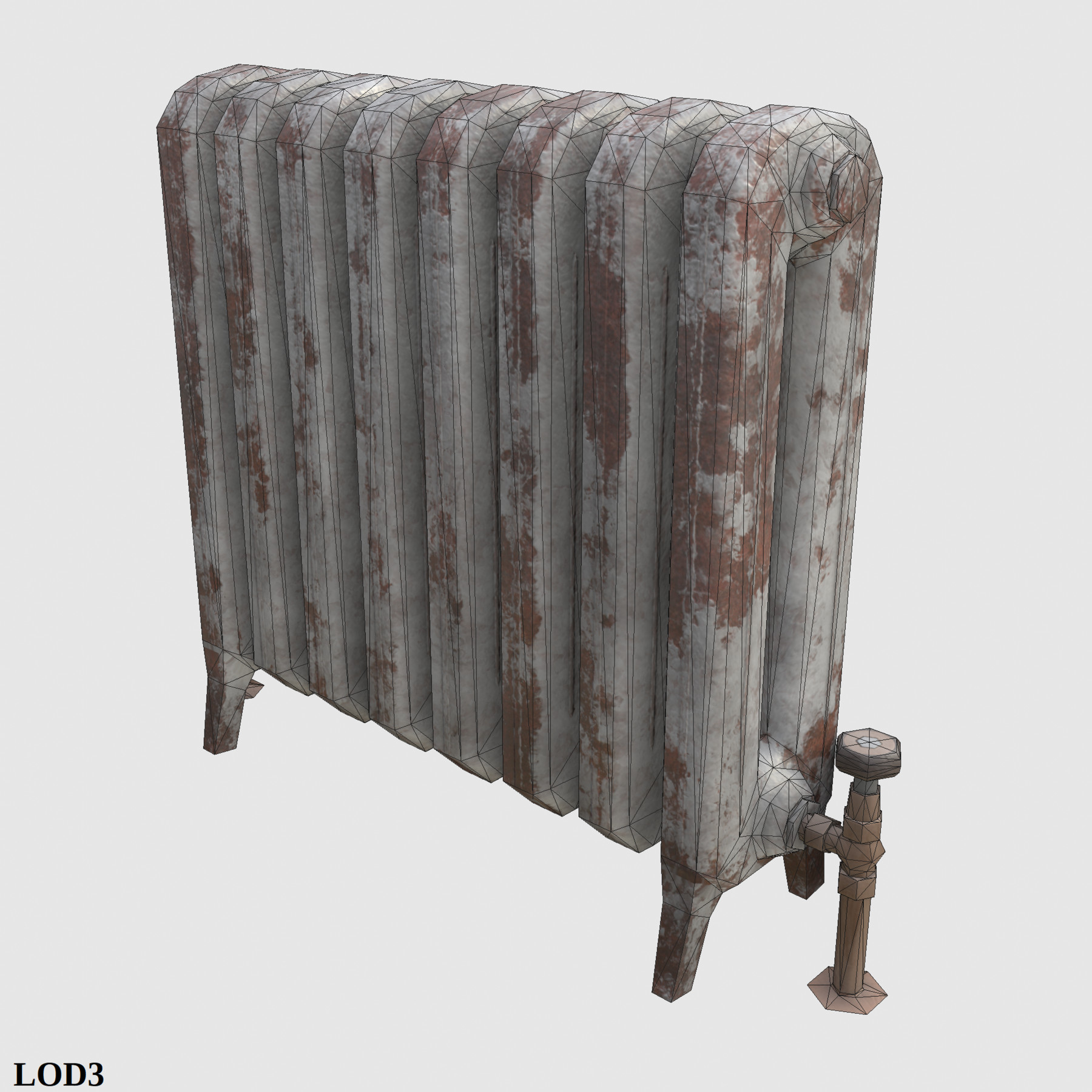 ArtStation - Vintage Rusty Radiator | Game Assets