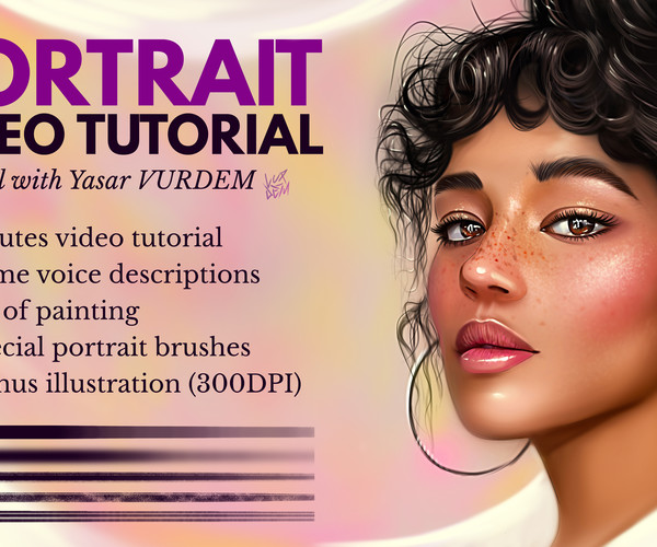 ArtStation - Portrait Painting in Photoshop Video Tutorial | Tutorials
